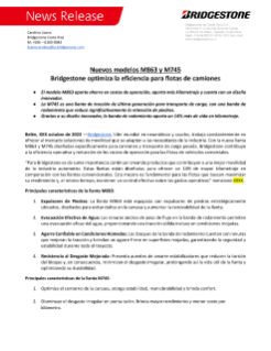 El modelo M863 aporta ahorro en costos de operación, aporta más kilometraje y cuenta con un ...
